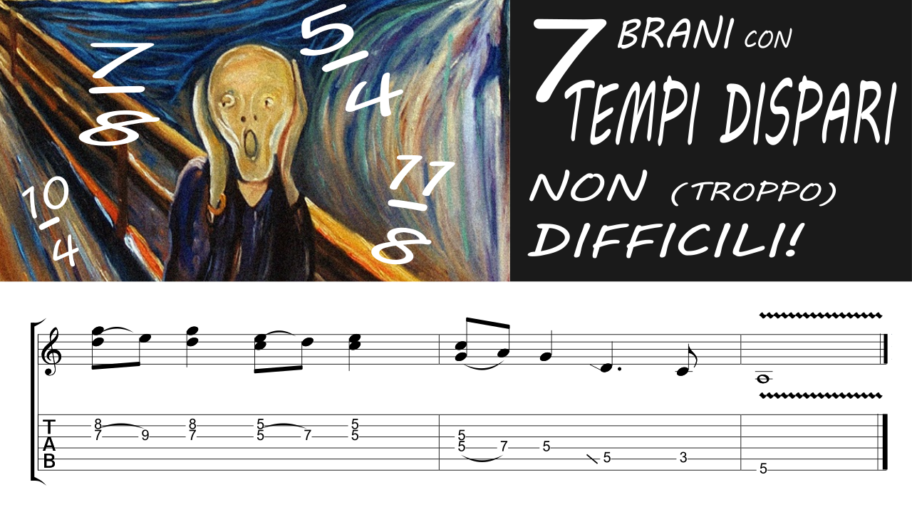 7 FANTASTICI BRANI CON TEMPI DISPARI - lezioni-chitarra.it