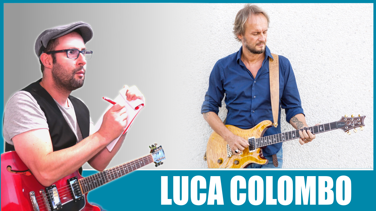 CLAUDIO A LEZIONE DA... LUCA COLOMBO! - lezioni-chitarra.it
