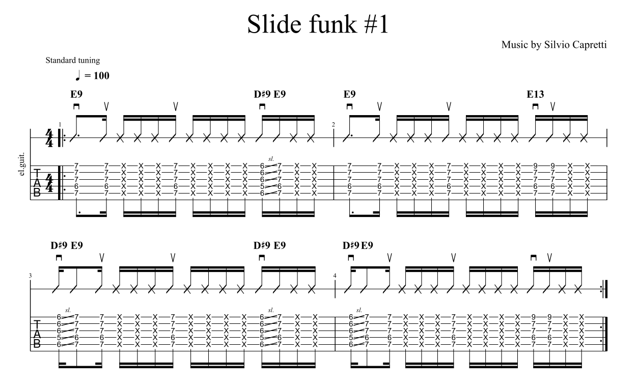 FUNK & RHYTHM: SCIVOLARE CON GROOVE - lezioni-chitarra.it